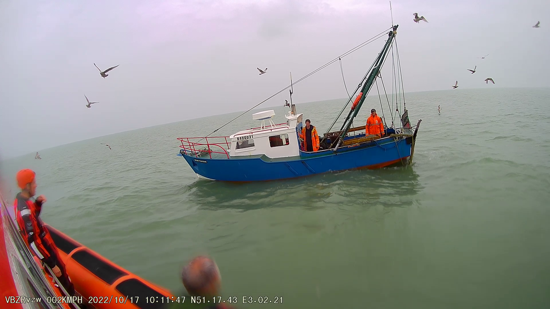 Visboot met net in schroef | VBZR